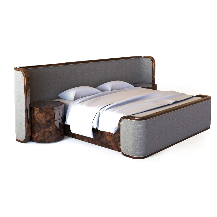 Deco Bed with Side Table’s – Pinakin Studio